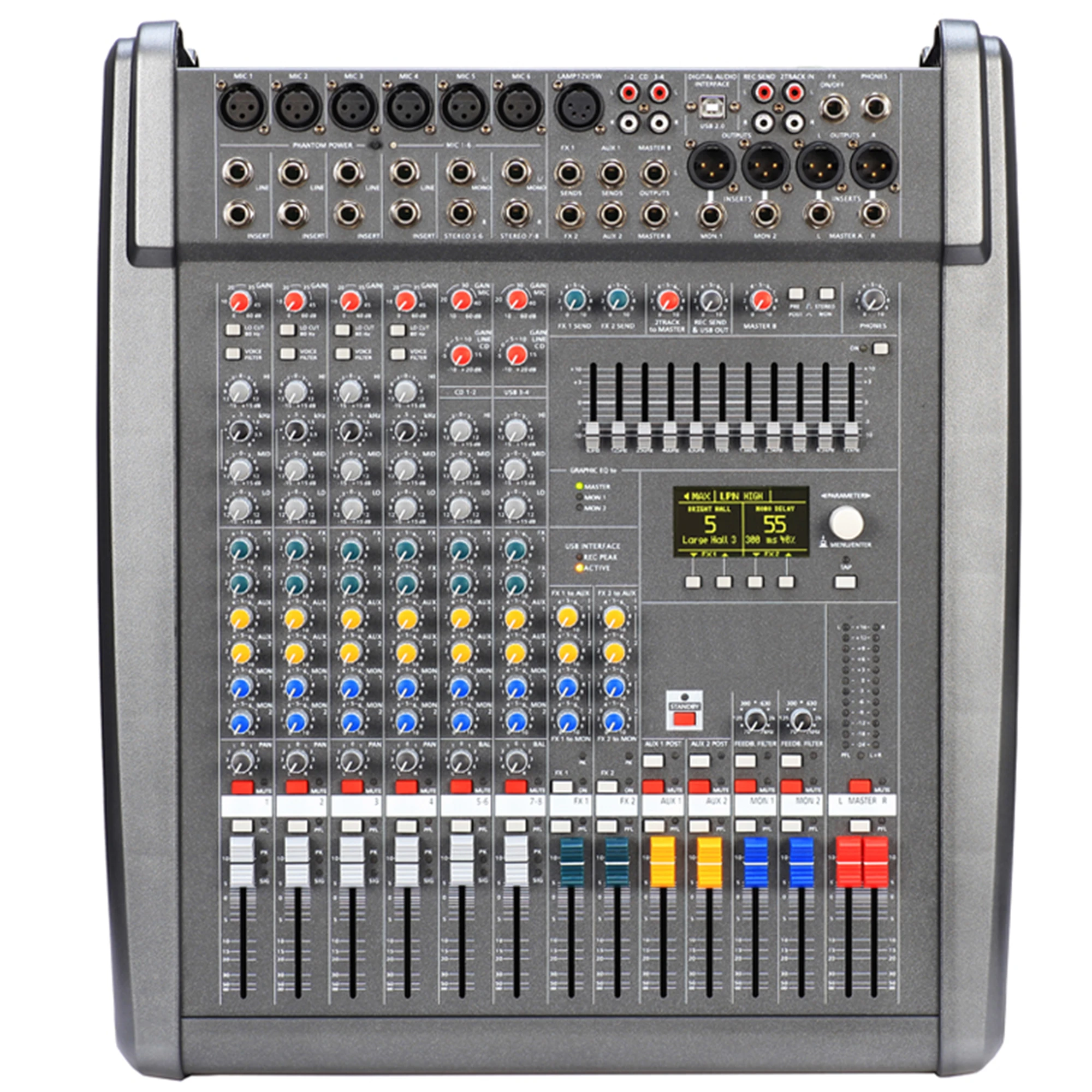 Cms600-3 Profissional Mixing Console 8 Channel Compact Audio Mixer ...