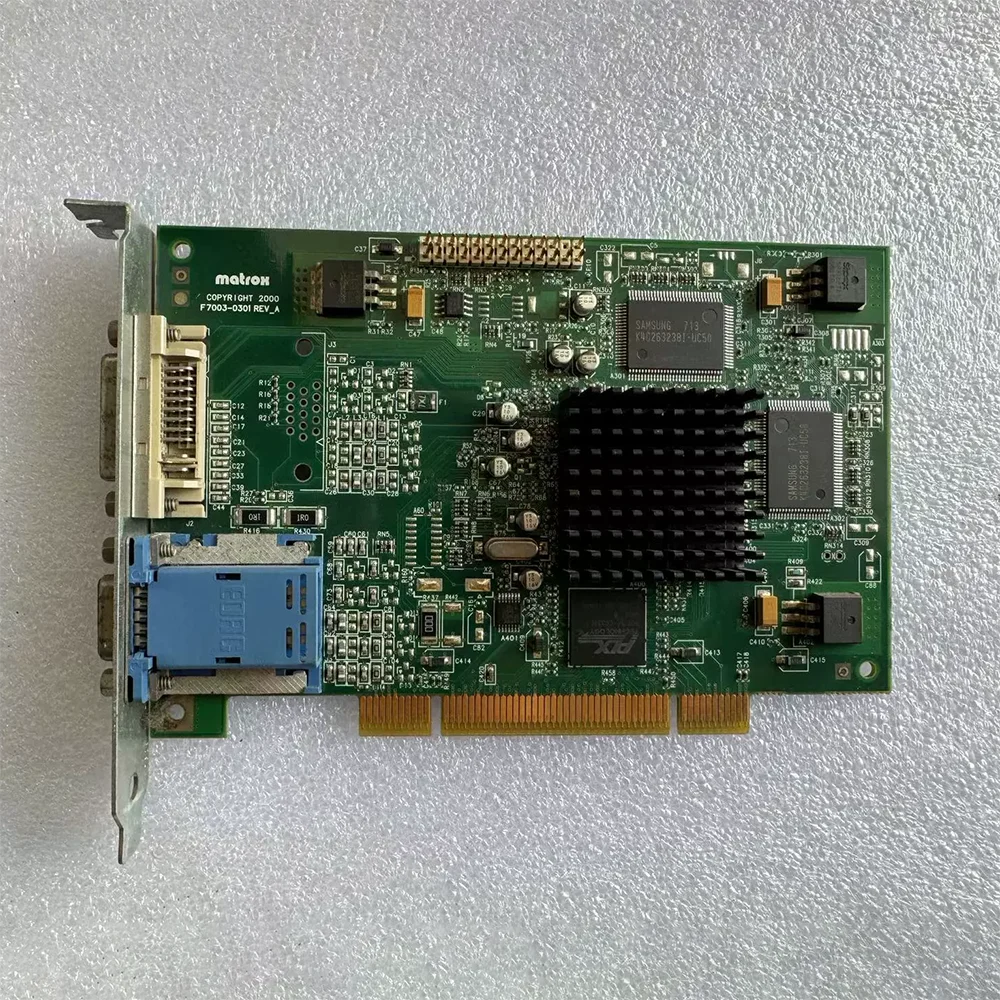 MATROX-G450-G45FMDVP32DB-F7003-0301-PCI-Industrial-Graphics-Card ...