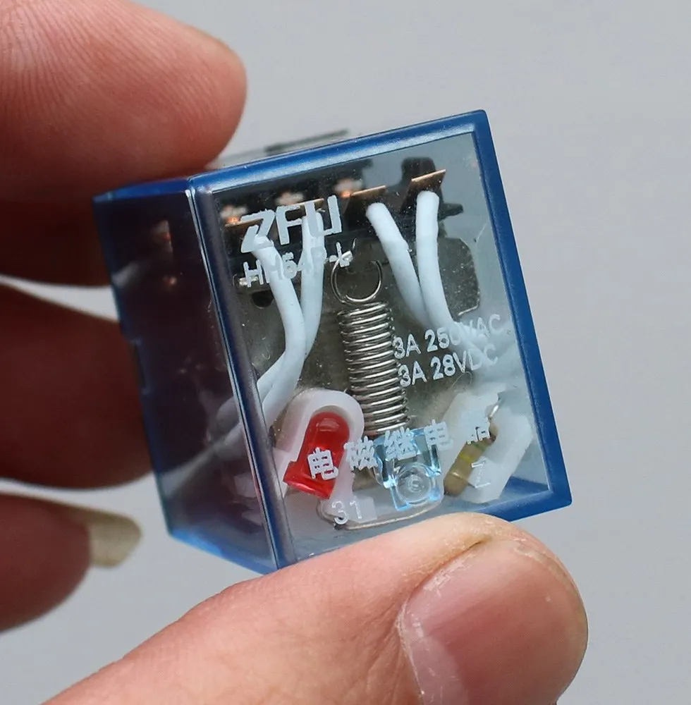 Relé de uso geral 4pdt do diodo emissor de luz my4, interruptor do relé de 14 pinos 12v 24v 110v ...