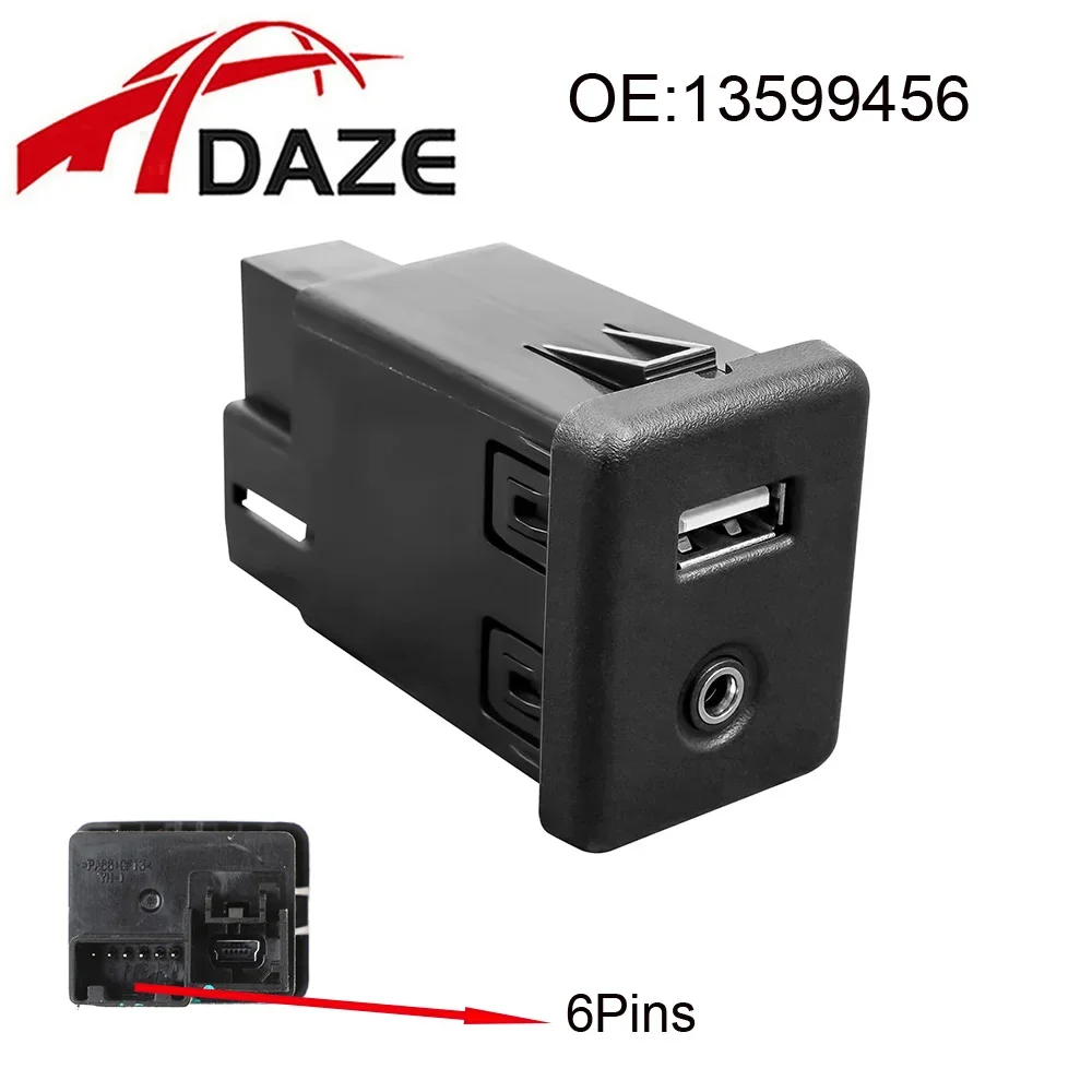 DAZE 13599456 Car USB & AUX Socket Connector Switch For Buick Chevy ...
