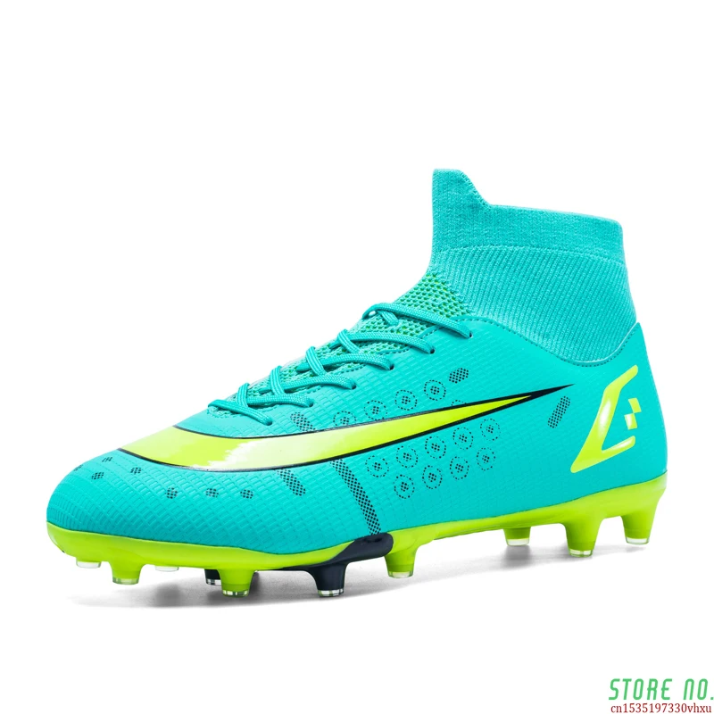 High-Ankle-Soccer-Shoes-Men-FG-Football-Boots-For-Man-Quality-Turf ...
