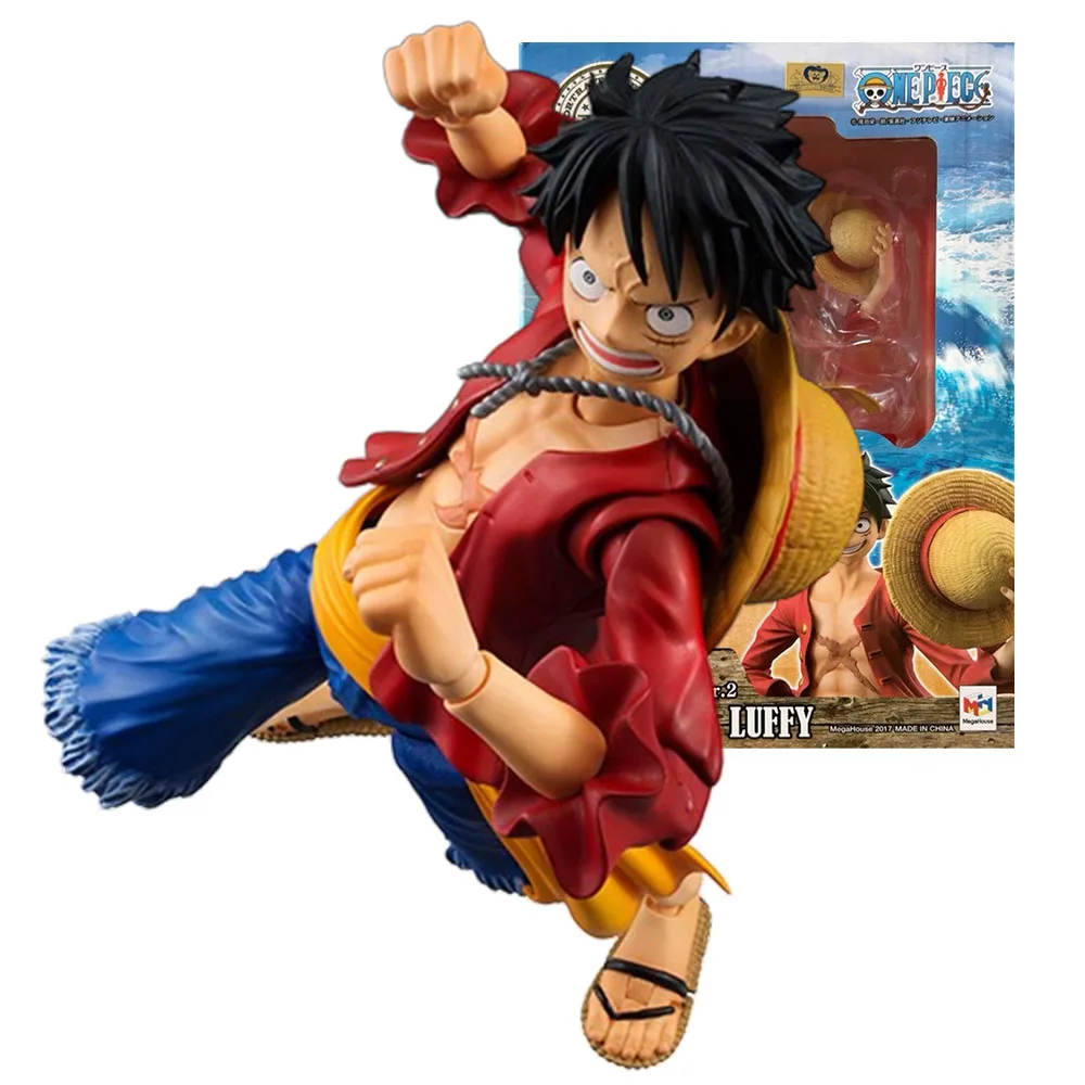 18CM Monkey D. Luffy Figure Anime ONE PIECE Joints Can Move Replaceable ...
