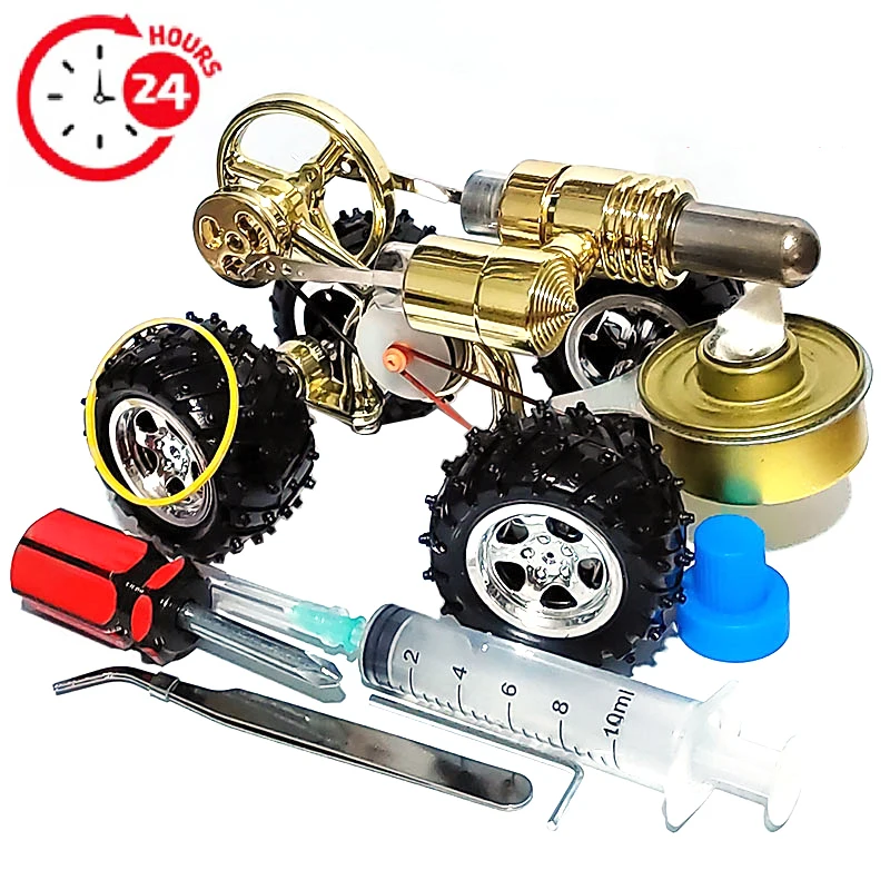 New-Hot-Air-Stirling-Engine-Miniature-Model-External-Combustion-Power ...
