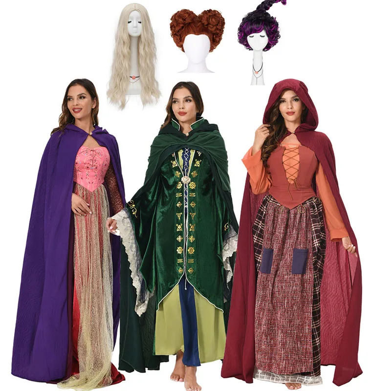 Movie-Sanderson-Sisters-costume-Cosplay-Costume-Outfits-Halloween ...
