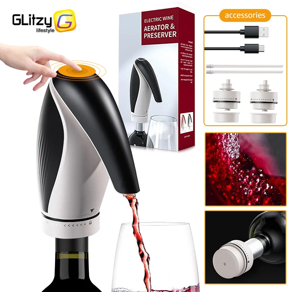 Wine-Aerator-Electric-Wine-Decanter-and-Dispenser-One-Touch-Wine ...