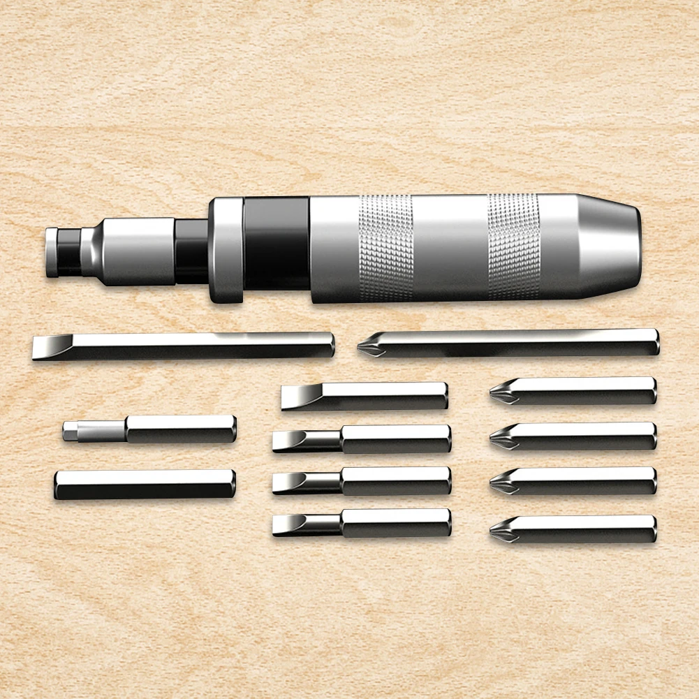 13pcs-set-Impact-Screwdriver-Professional-Powerful-Shock-Screw-Driver ...