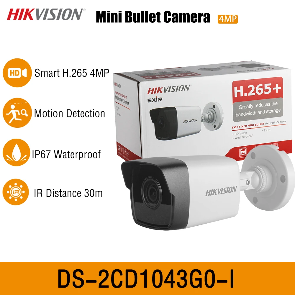 Hikvision-DS-2CD1043G0-I-4MP-H-265-WDR-IR-30m-Fixed-Mini-Bullet-Network ...