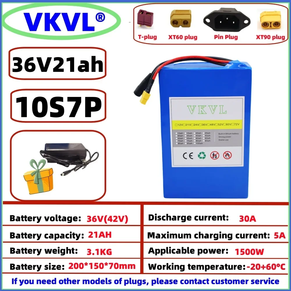 New-36V21Ah-battery-pack-1000W-high-power-ultra-long-endurance-battery ...