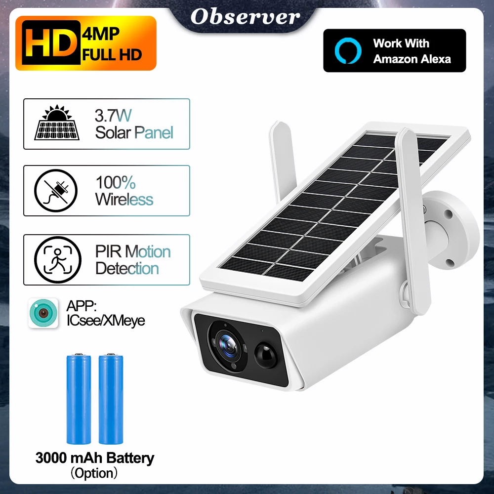 4MP-Wireless-Solar-Camera-WiFi-Outdoor-100-Wide-View-Security ...