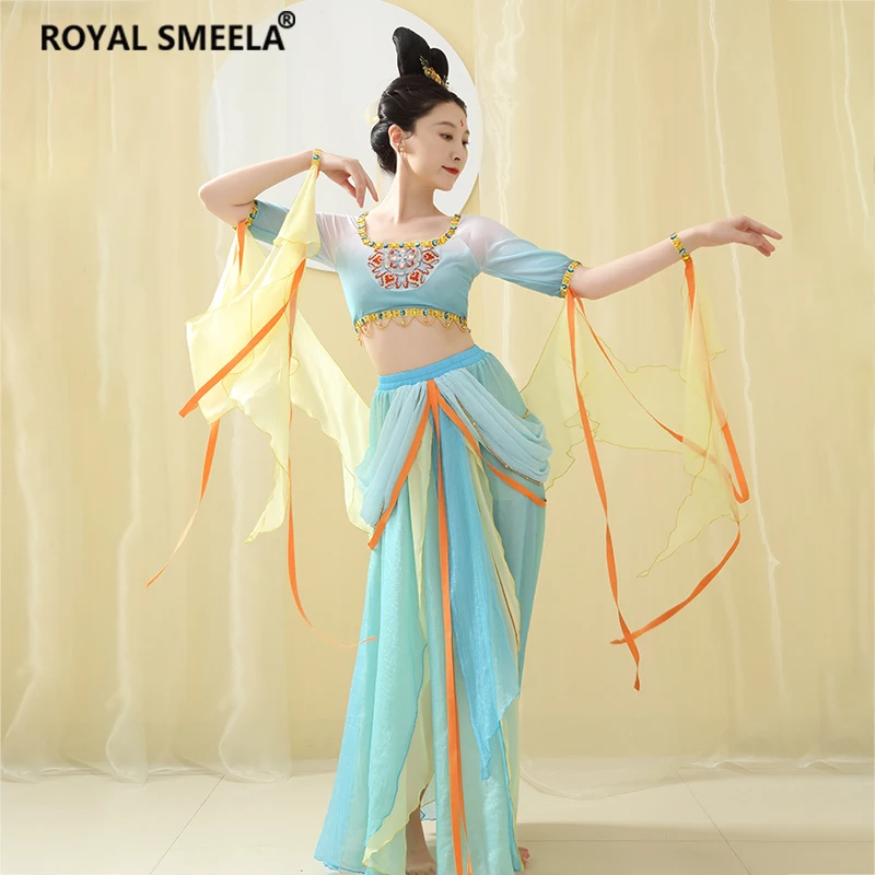 Chinese Style Performance Wear Classical Dunhuang Dance Costume For Women Female Exotic Dunhuang ...