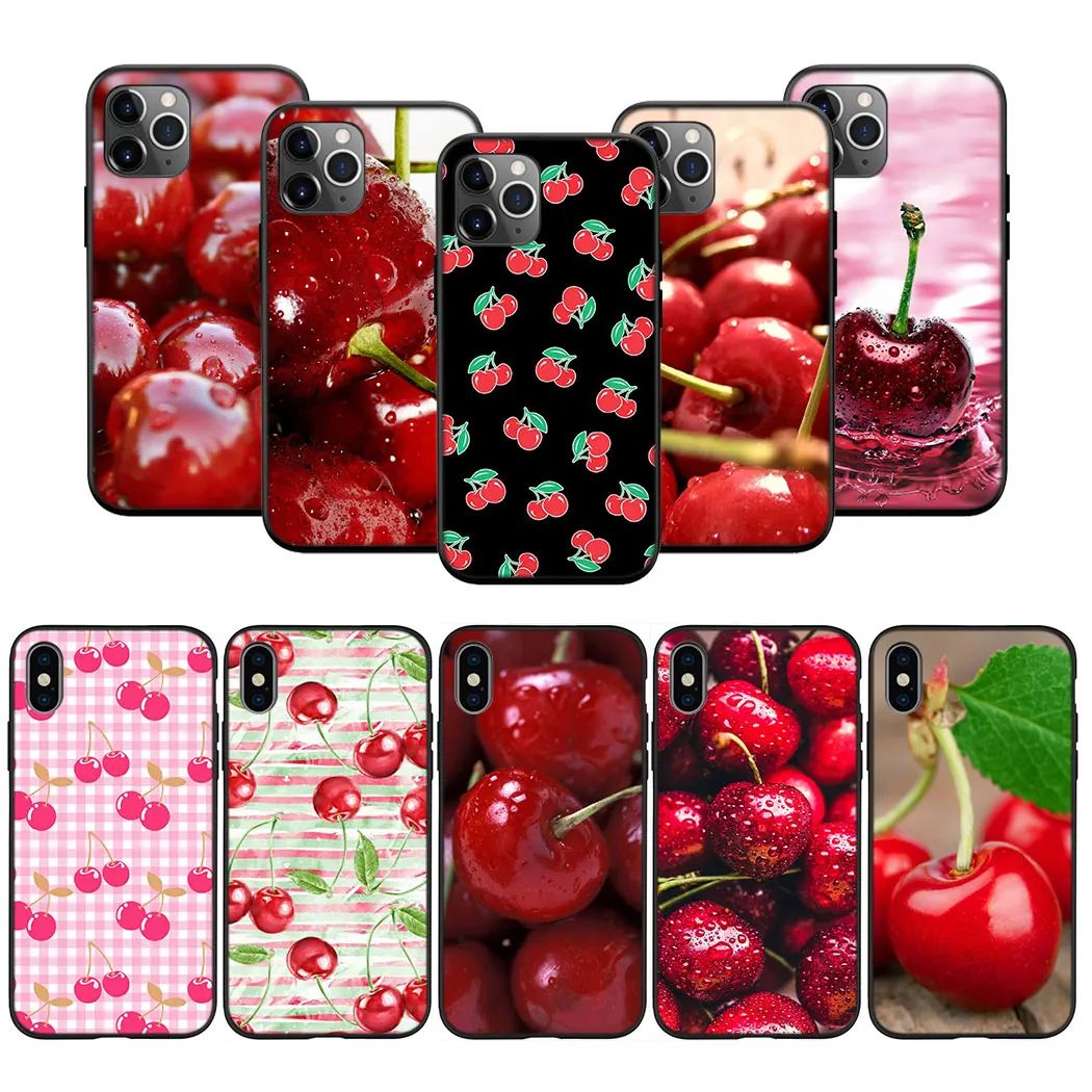 ER76-Summer-Cherry-fruit-Case-for-Samsung-Note-S22-8-9-10-20-Plus-Lite ...