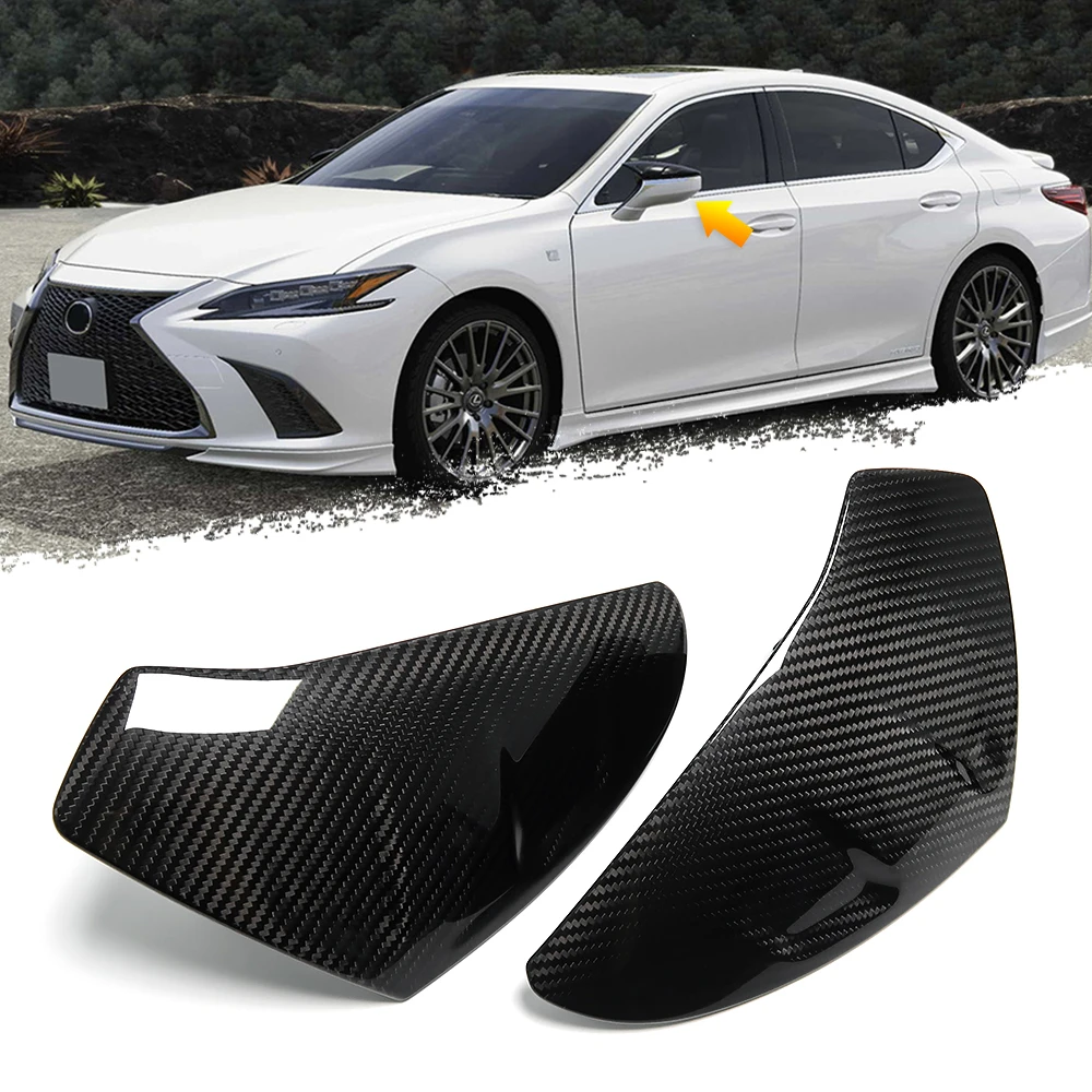 Real Carbon Fiber Side Wing Rearview Mirror Cap Cover Trim For Lexus Lc ...