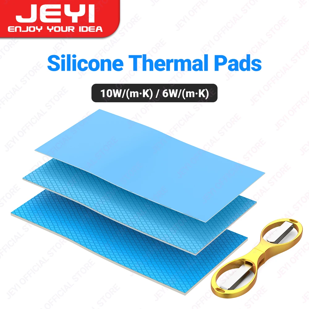 JEYI-3-Pack-Silicone-Thermal-Pad-100x100mm-0-3-0-5-1mm-Highly-Efficient ...