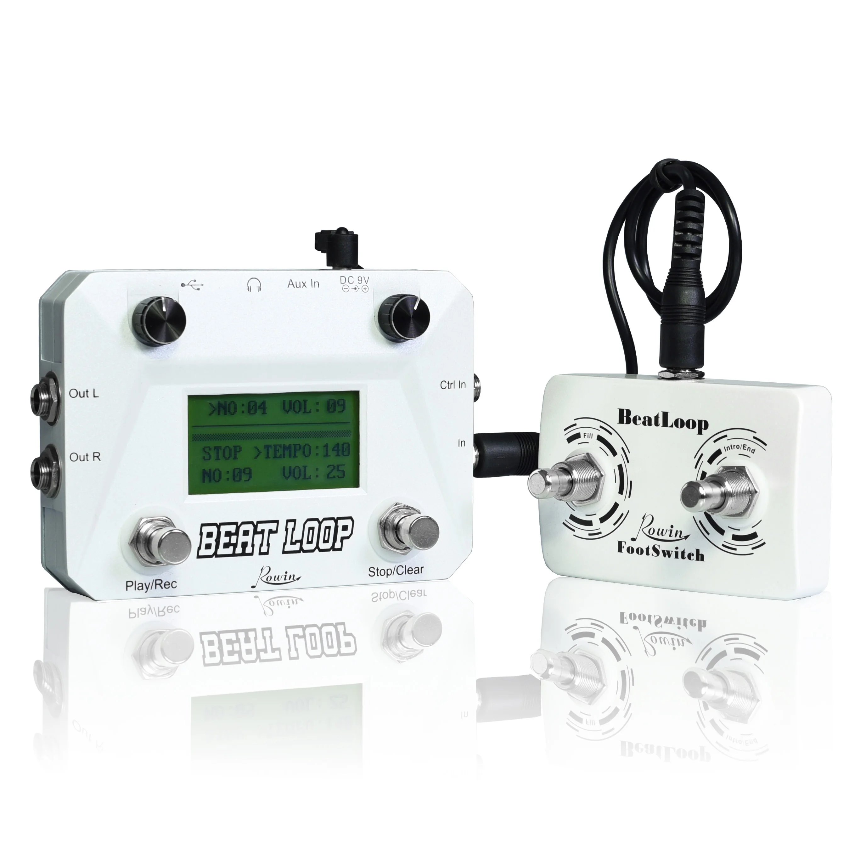 Rowin-Guitar-Beat-Loop-Pedais-Drum-Looper-Machine-40-Drum-Rhythm ...