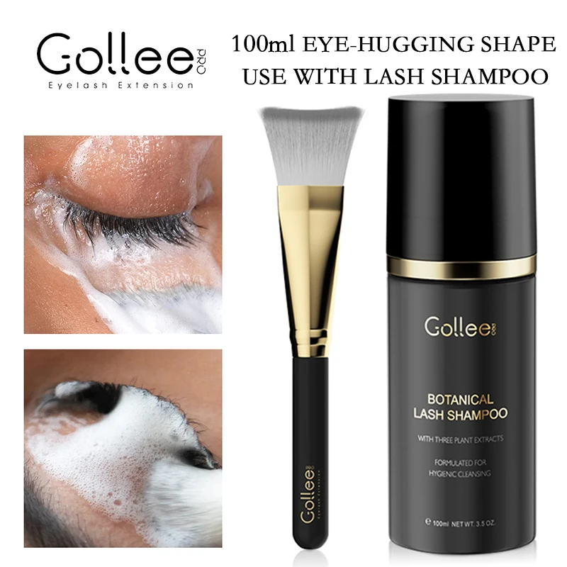Gollee-100ML-Deep-Cleaner-Eyelash-Extension-Foam-Lash-Shampoo-Kit-with ...