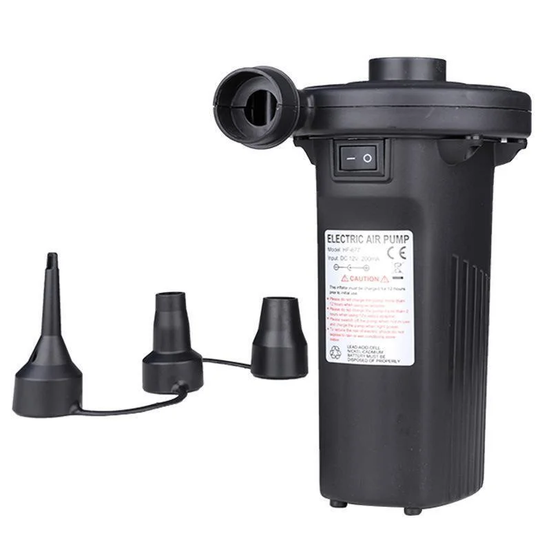 Electric-Air-Pump-Inflator-12V-Air-Compressor-220V-Battery-Rechargeable ...