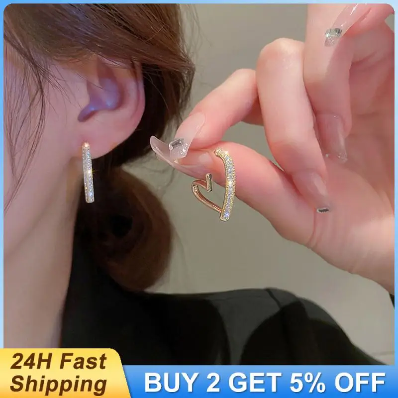 Korean-Heart-Earrings-Crystal-Flower-Women-Fashion-Hyperbole-Rhinestone-Star-Pearl-Drop-Dangle ...