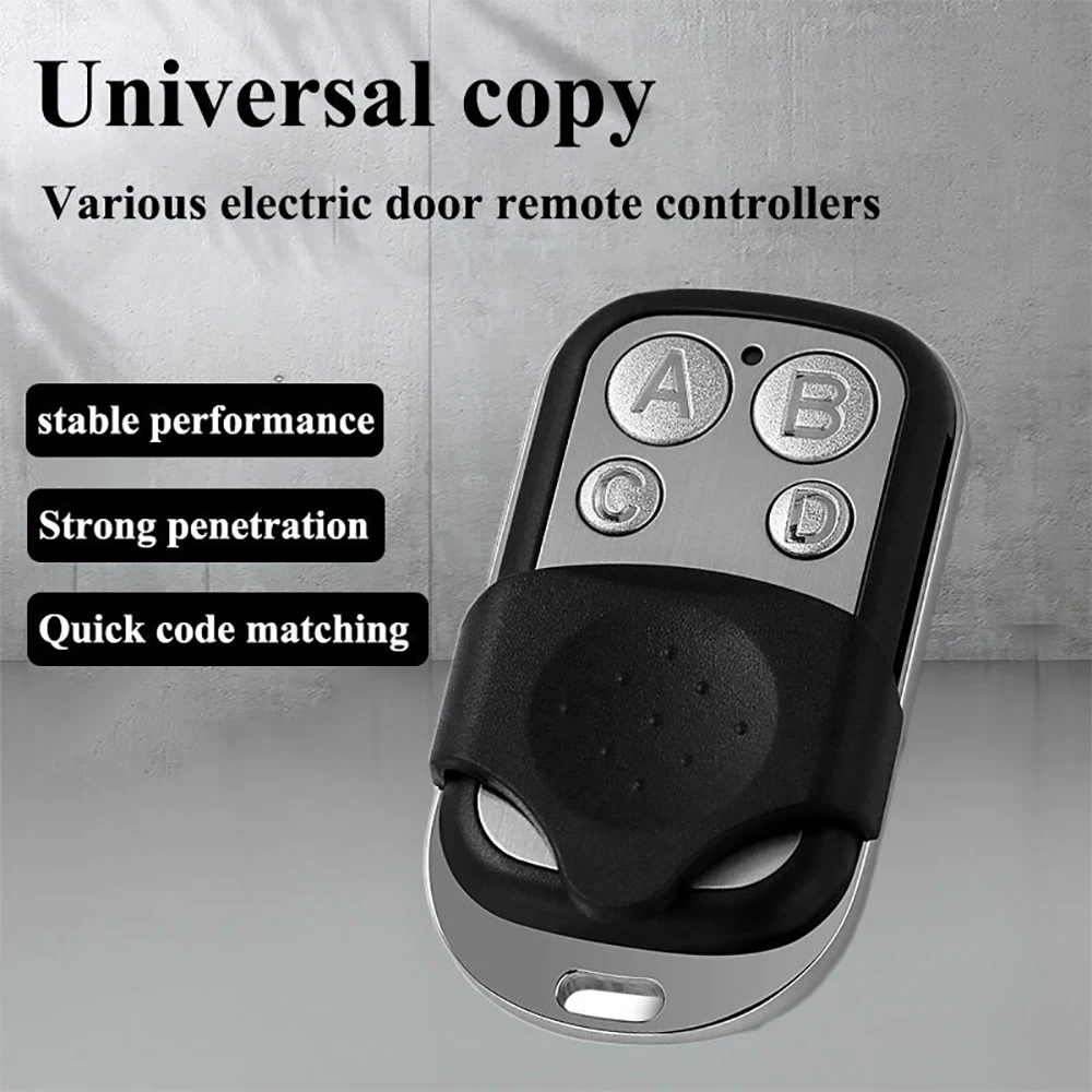 433MHz-Remote-Control-4CH-Car-Key-Garage-Door-Gate-Opener-Duplicator-Universal-Copy-Garage-Door ...