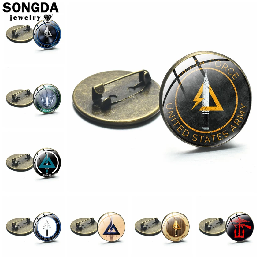 Task Force 141 Brooch Badges Delta Force Black Ops SAS Military Army ...