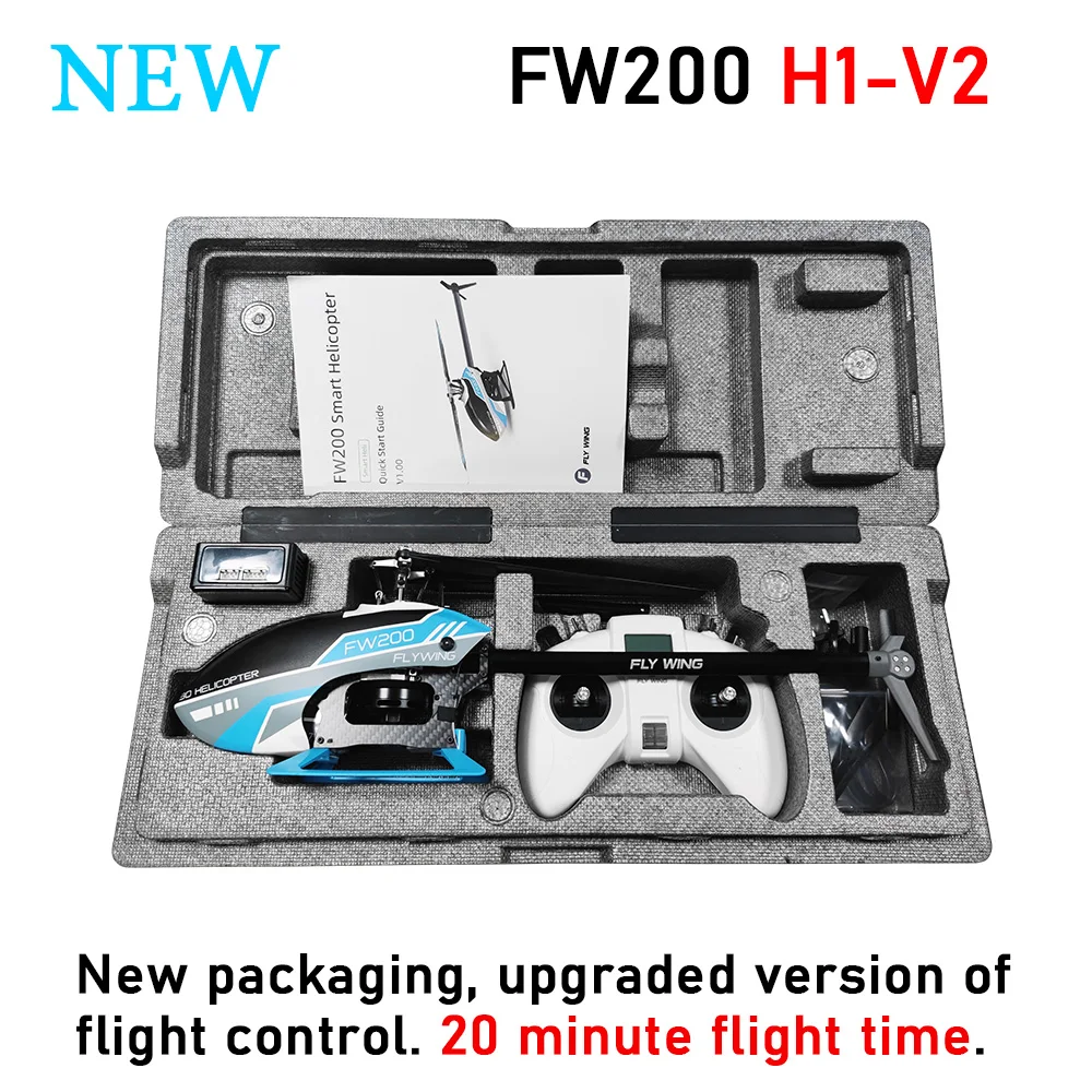 FLYWING-FW200-H1-V2-Gyro-RC-6CH-3D-Smart-GPS-RC-elicottero-RTF-auto ...