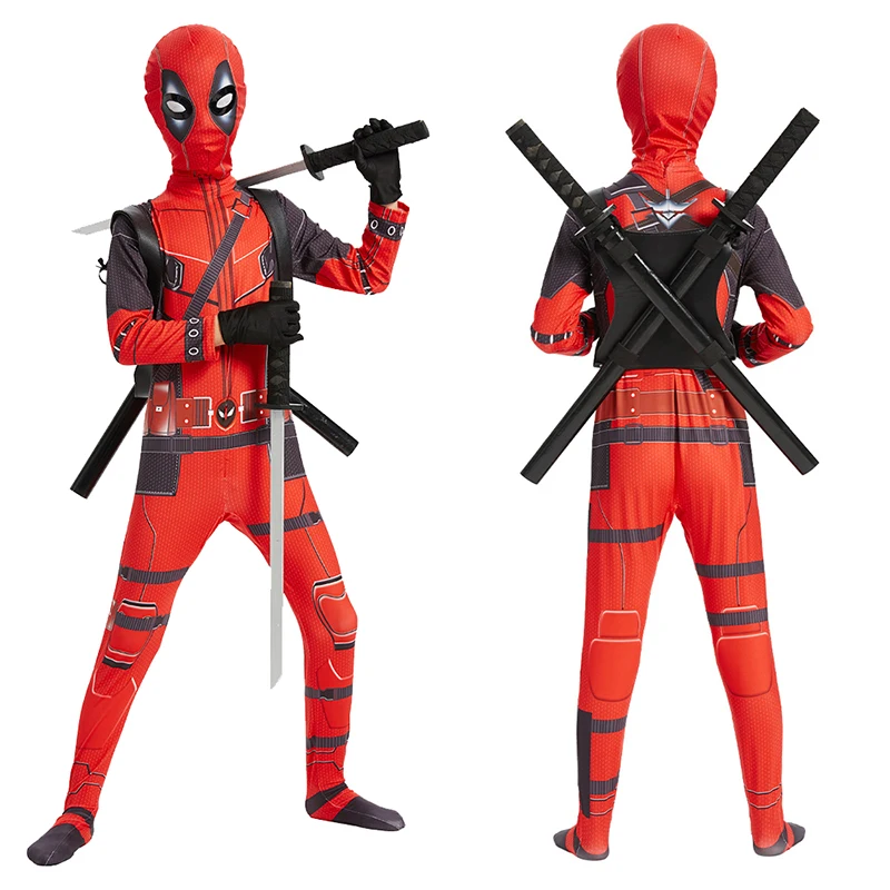 Superhero-Deadpool-Bodyguard-Bodysuit-Halloween-Costume-Children-s ...
