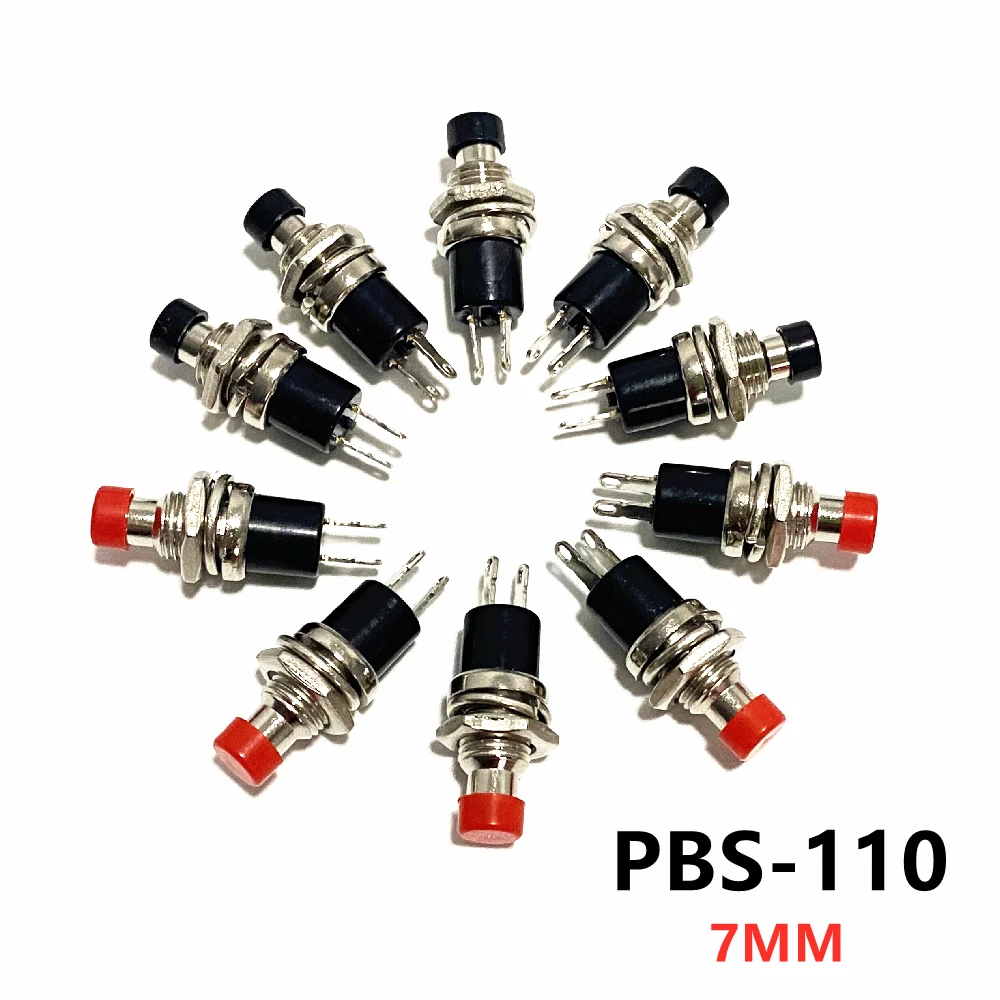 5PCS-Mini-Round-Momentary-Push-Button-Switch-Press-The-Self-Reset-PBS ...