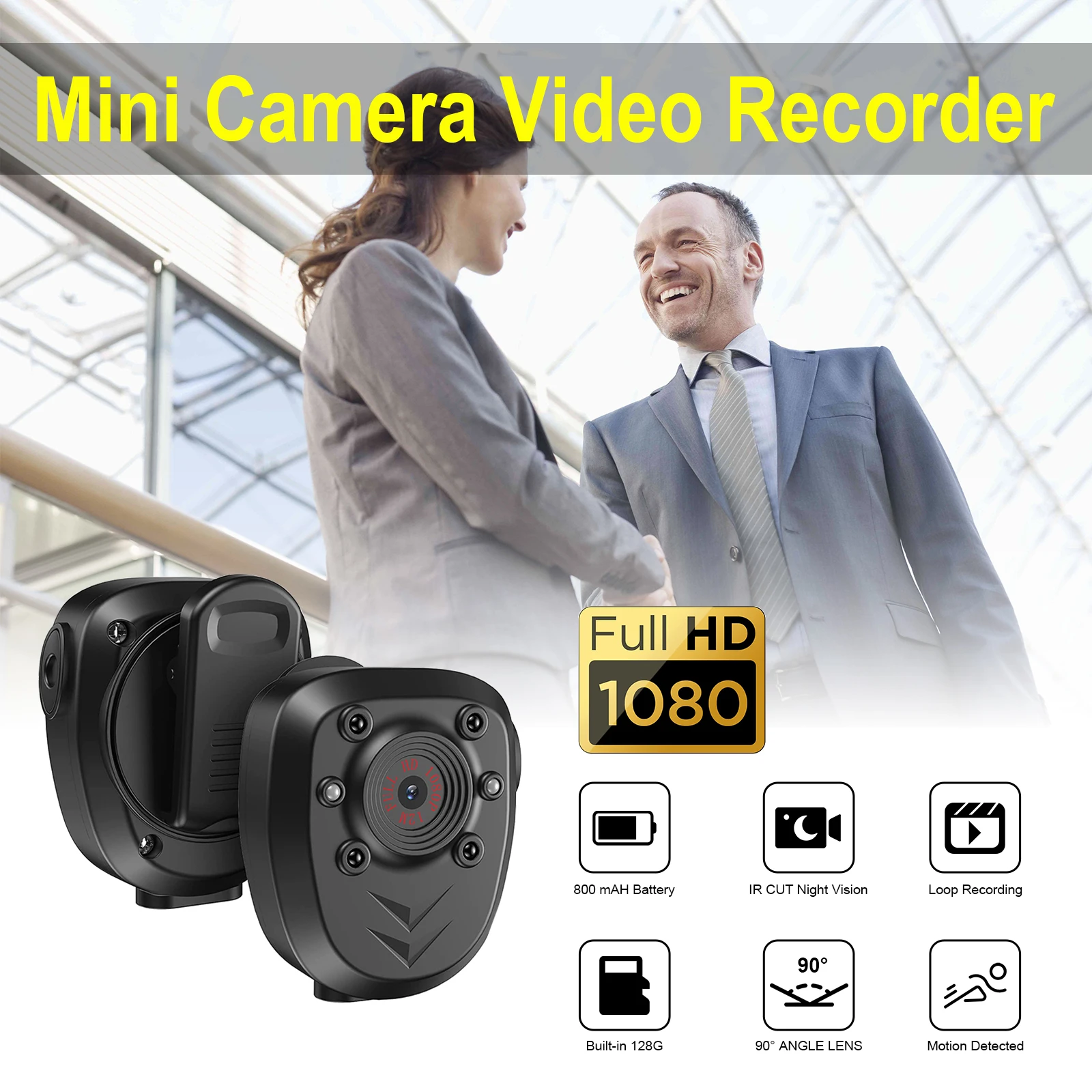 High Quality Mini Body Camera Hd 1080p Night Vision Wearable Pocket Cam ...