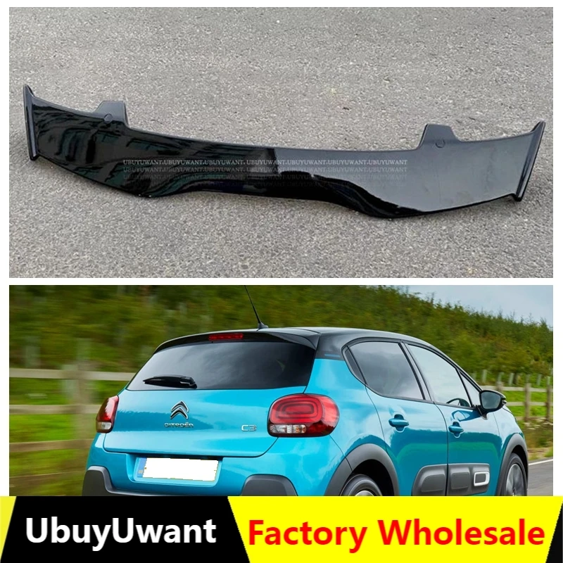 Rear Wing For Citroen C3 Spoiler 2018 2019 2020 2021 Hatchback Spoiler ...