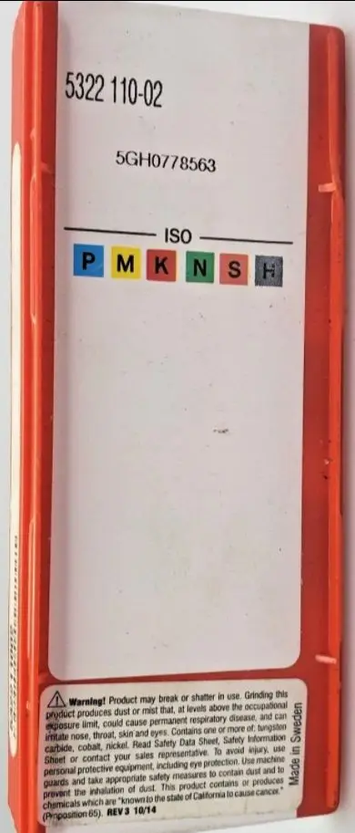 ORIGINAL 10PCS CARBIDE INSERT 5322 110 02| | - AliExpress