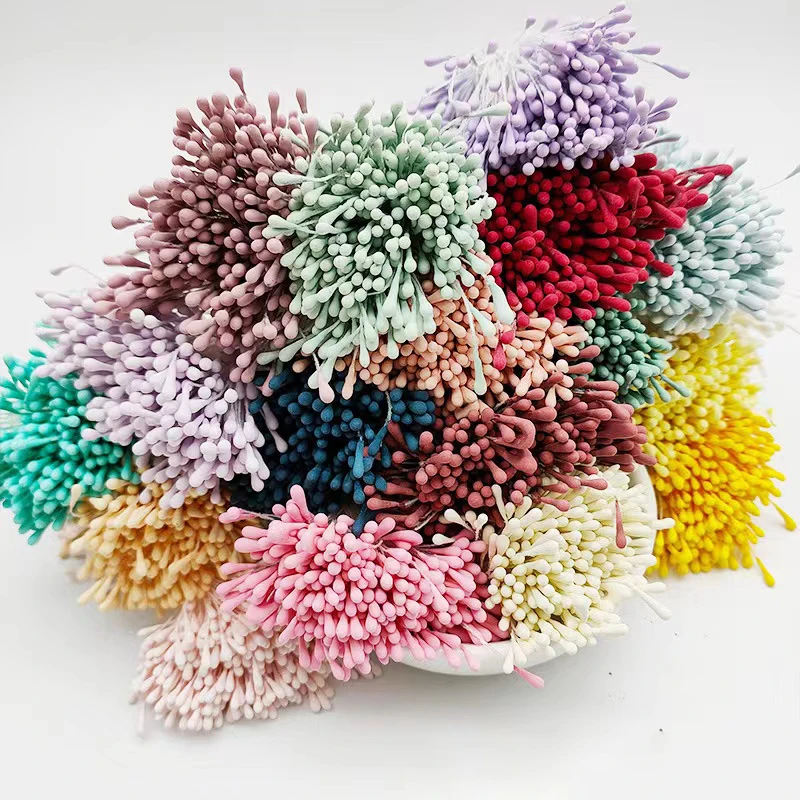 400pcs Flowers Stamen 55mm DIY Artificial Flowers Wreath For Wedding ...
