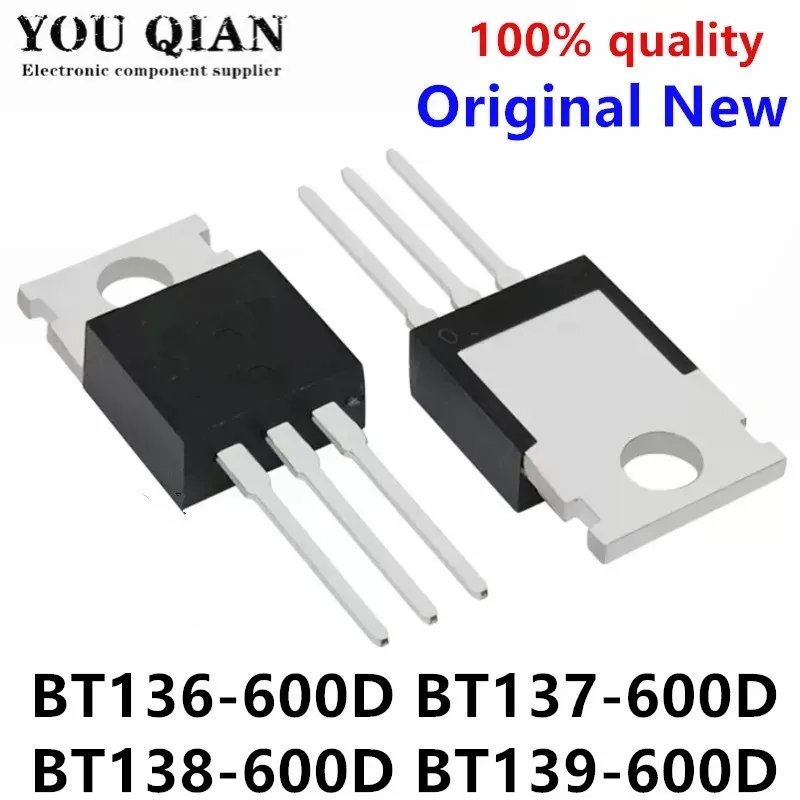 Piezas-TRIAC-de-5-BT136-600D-TO220-BT136-600D-TO-220-BT136-600-BT137 ...