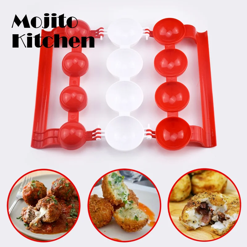 1pc New Meatball Mold Making Fish Ball Christmas Kitchen Self Stuffing ...