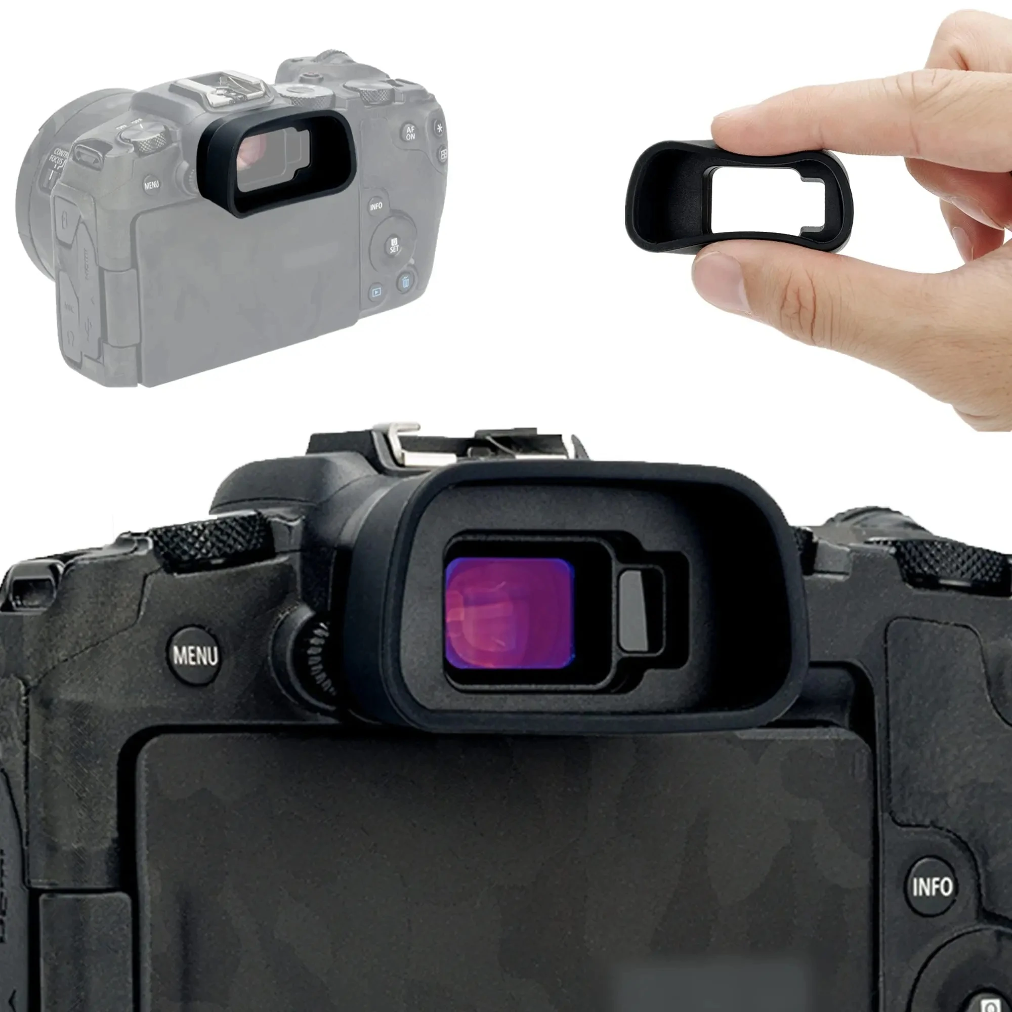 EOS-R8-RP-Soft-Silicone-Eyecup-Eyepiece-Extended-Camera-Eye-Cup-Viewfinder-Special-Designed-for ...
