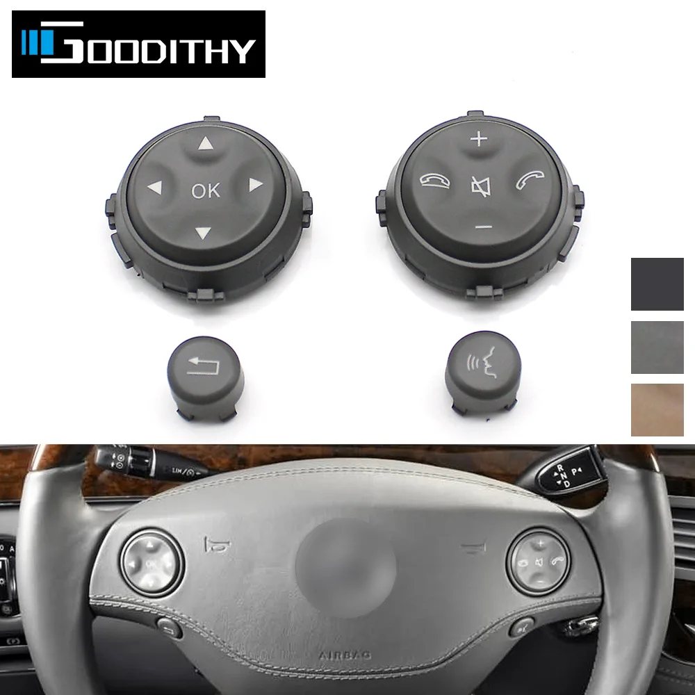 Car-Steering-Wheel-Multi-Function-Switch-Pull-Buttons-Kit-Replacement ...