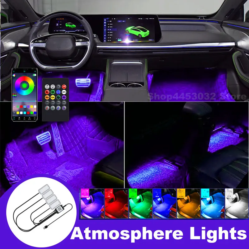 Car-Foot-Ambient-Light-RGB-Led-Lamp-Usb-For-Xiaopeng-Xpeng-P7-G9-P5-G3 ...
