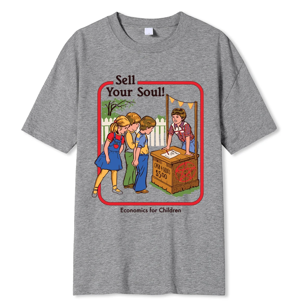 Horror-Comic-Series-Sell-Your-Soul-Economics-For-Children-Men-Tshirts ...