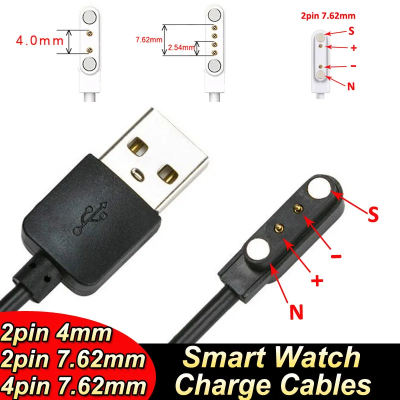 Universal-2-Pin-4Pin-Strong-Magnetic-Watch-Charge-Cable-USB-Charging ...