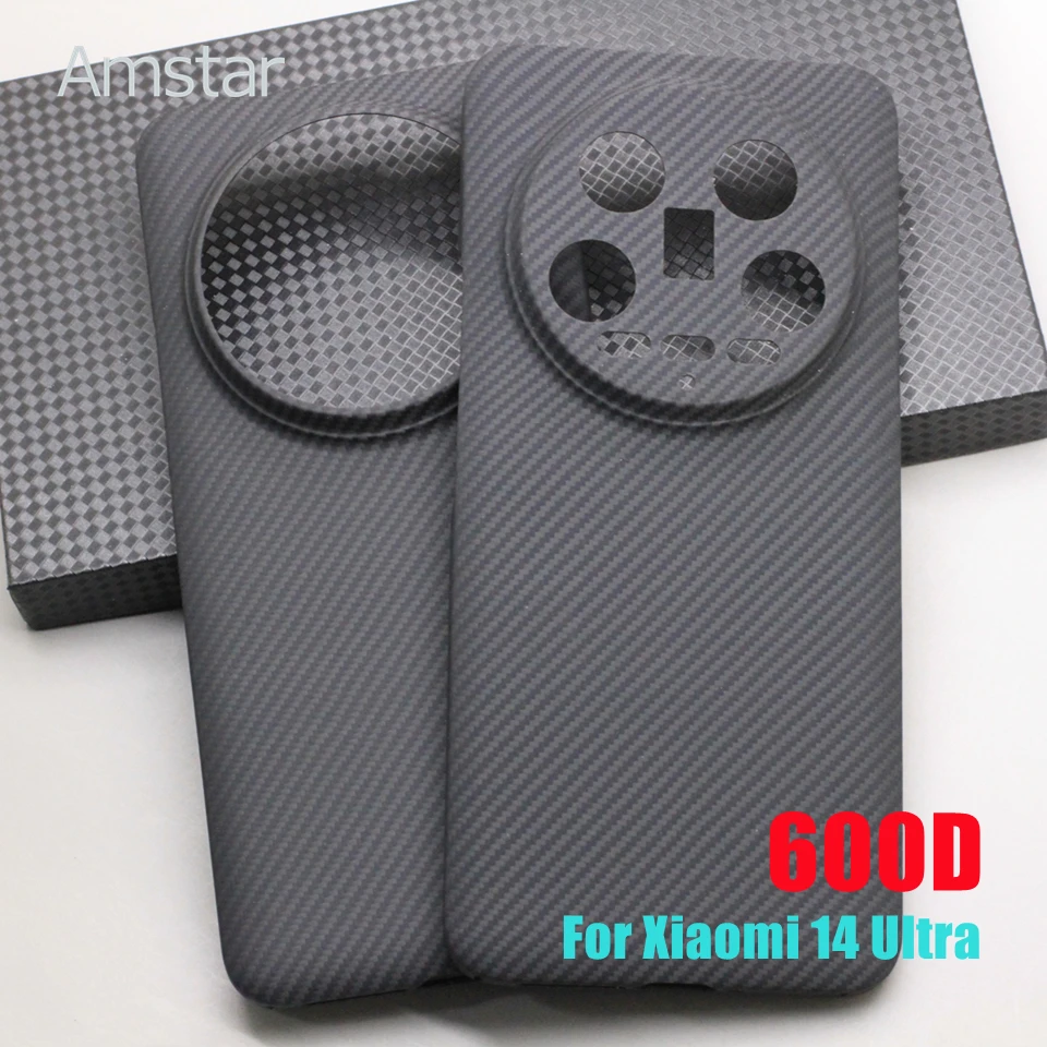 Amstar-600D-Carbon-Fiber-Protective-Case-for-Xiaomi-14-Ultra-Ultra-thin ...