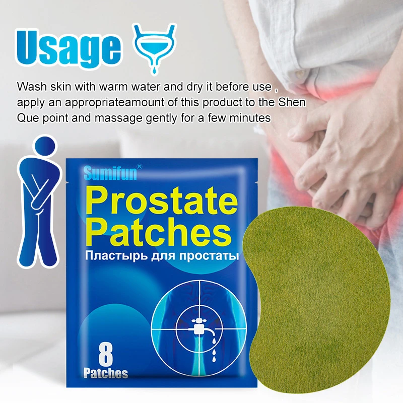 8pcs Male Prostate Treatment Patch Prostatitis Herbs Medical Patch ...