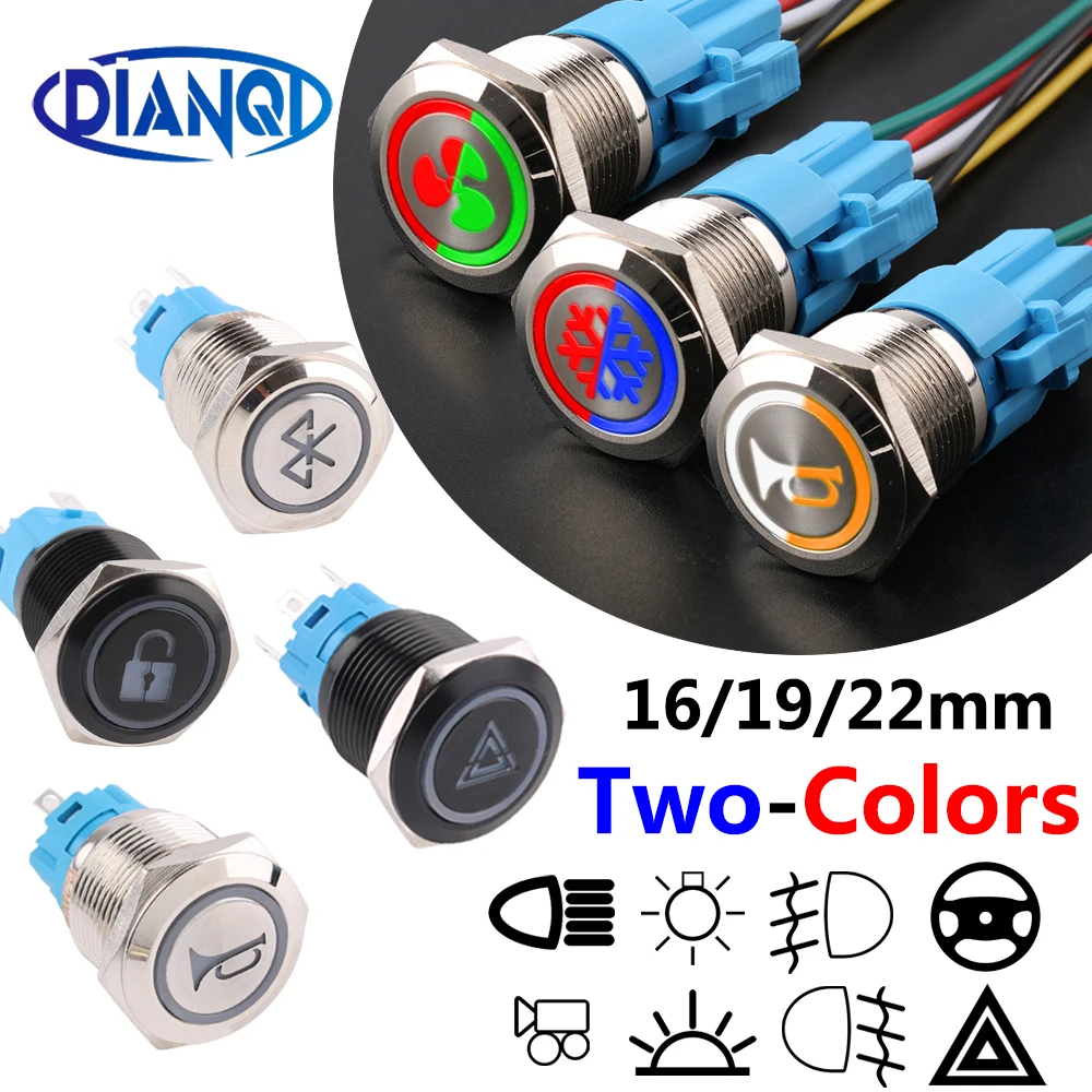 DIY-Logo-Symbol-Icon-Signal-Customization-16-19-22MM-Two-color-Metal ...