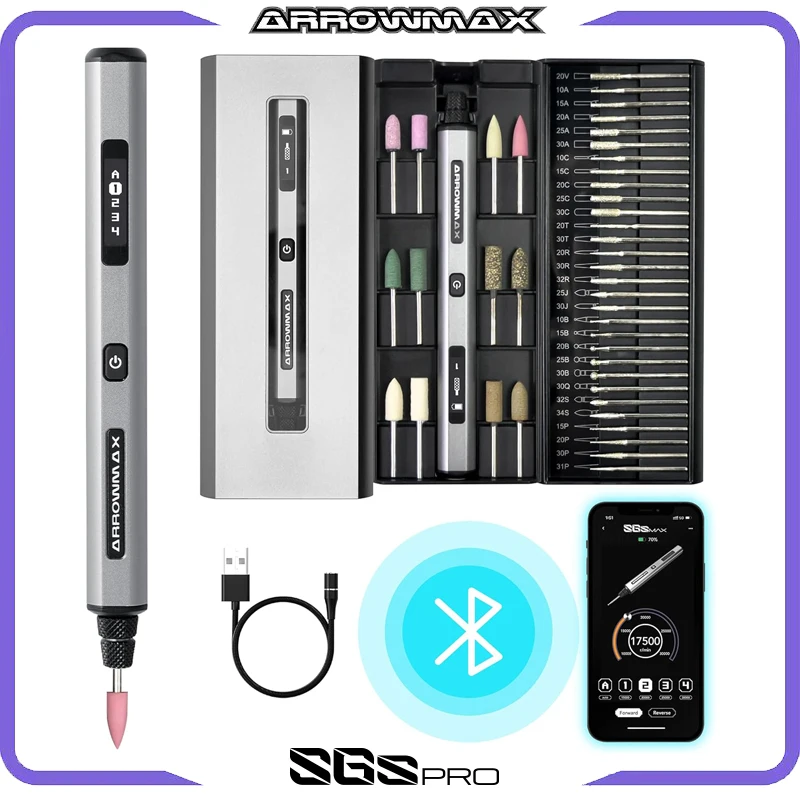 ARROWMAX-Elektrische-Graveren-Pen-Snoerloze-Rotary-Gereedschap-Mini ...