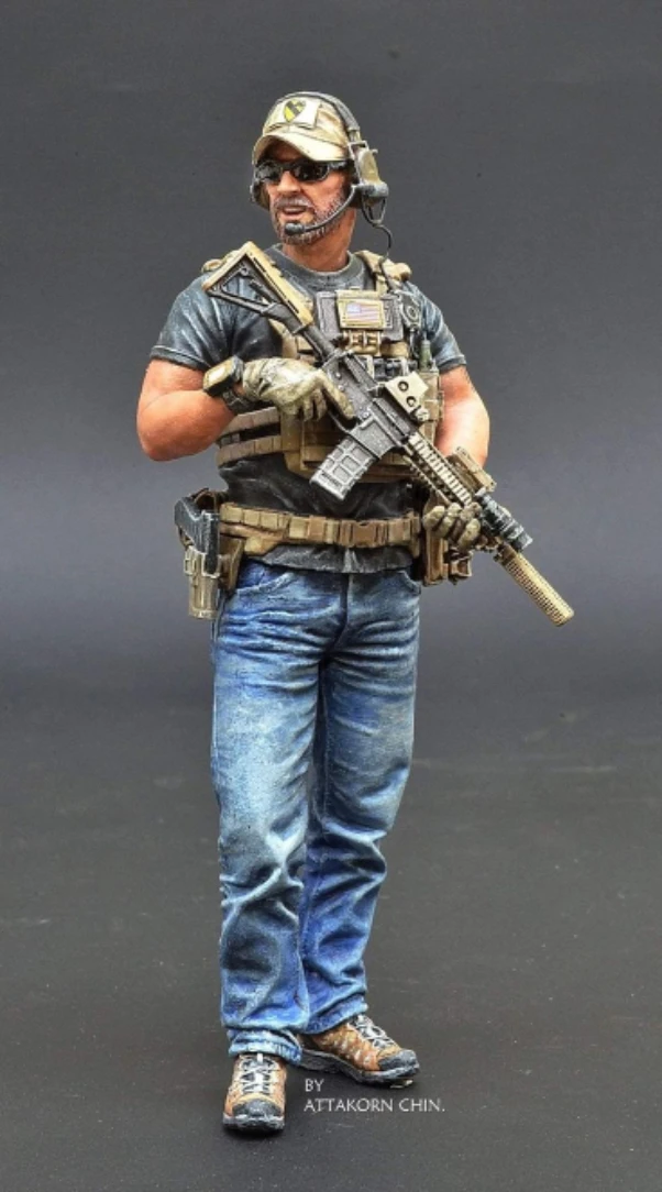 1/16 Scale Die Cast Resin Figure Model Assembly Kit Resin Soldier Model ...