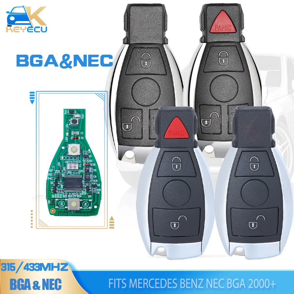 KEYECU-BGA-Smart-Key-2B-2-1B-3B-3-1B-315MHz-433MHz-for-Mercedes-Benz ...