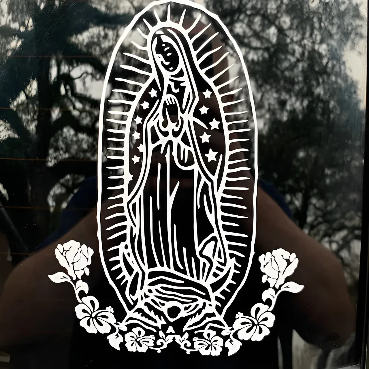 Virgin Mary Car Stickers And Decals Exterior Decorative Car Accessories ...