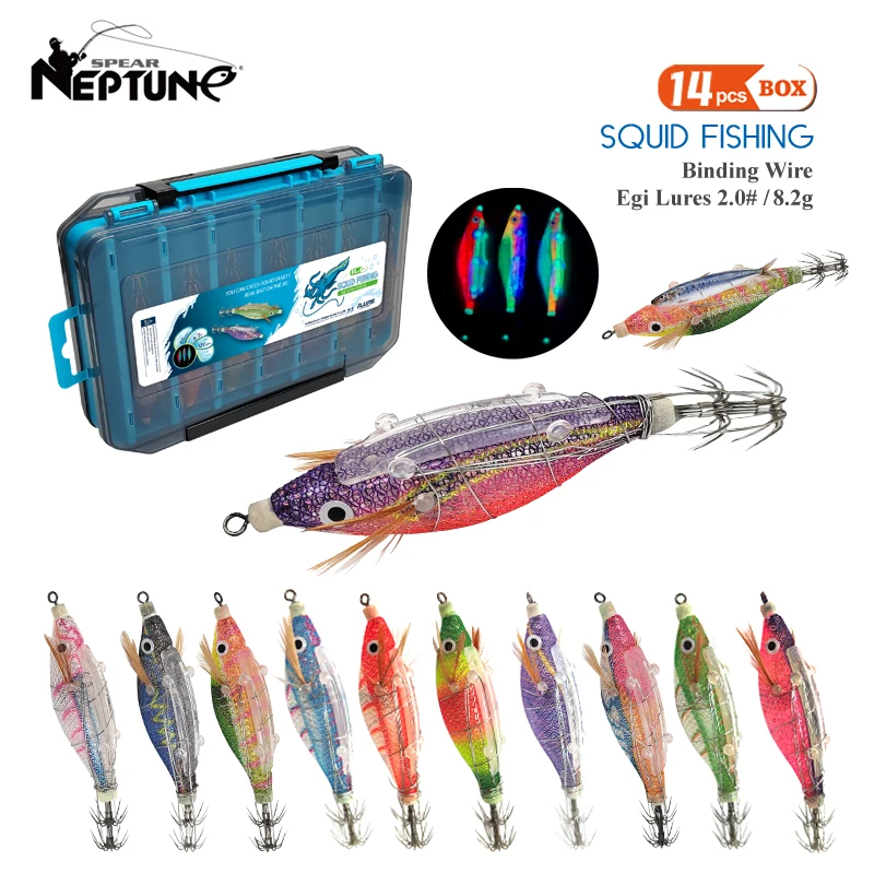 New-14pcs-set-Webfoot-Octopus-Egi-Fishing-Lure-Squid-Jig-Egi-Hook ...