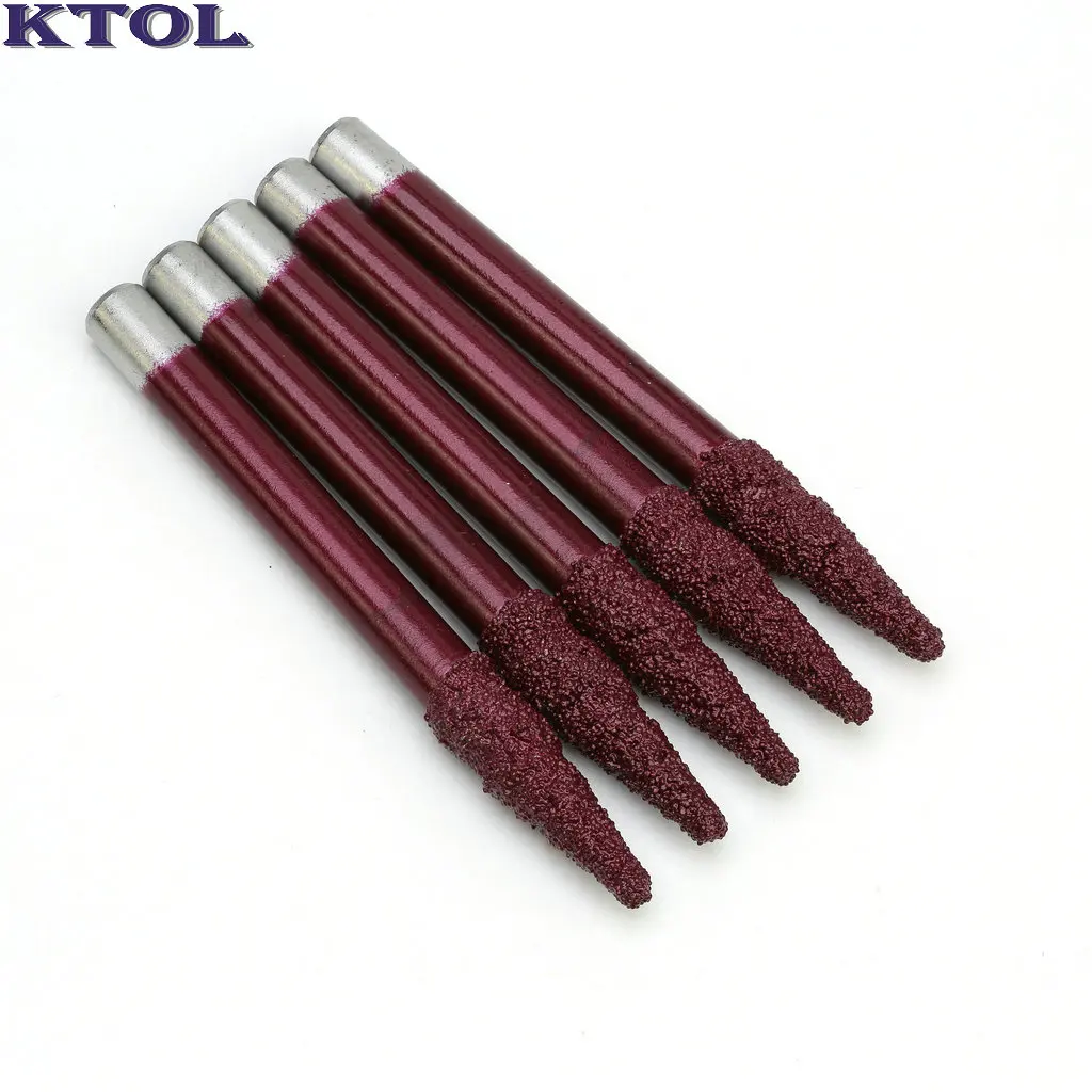 5PC-8x3x30x90L-Diamond-Tools-Tapered-3D-Relief-End-Mill-Set-CNC-Router ...