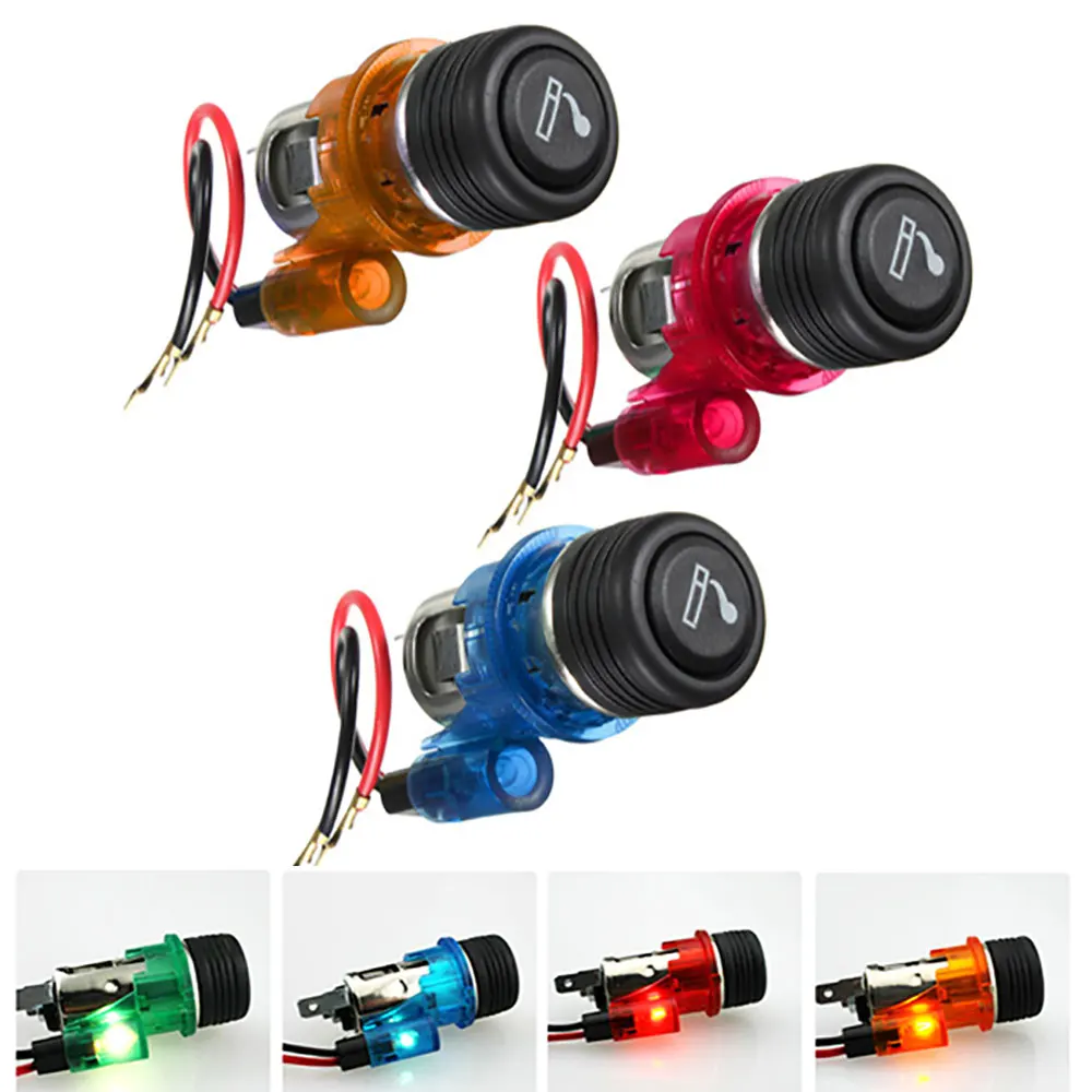 Motorcycle-Cigarette-Lighter-Socket-12V-120W-Car-Charger-With-LED-Light ...