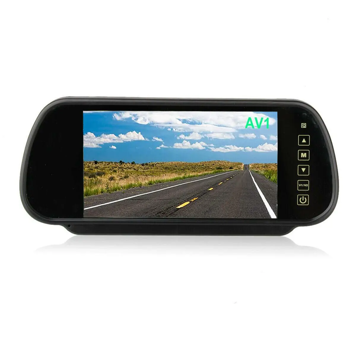 Bileeko 7" TFT Color Screen 2 Video Car Rear View Mirror Monitor for ...