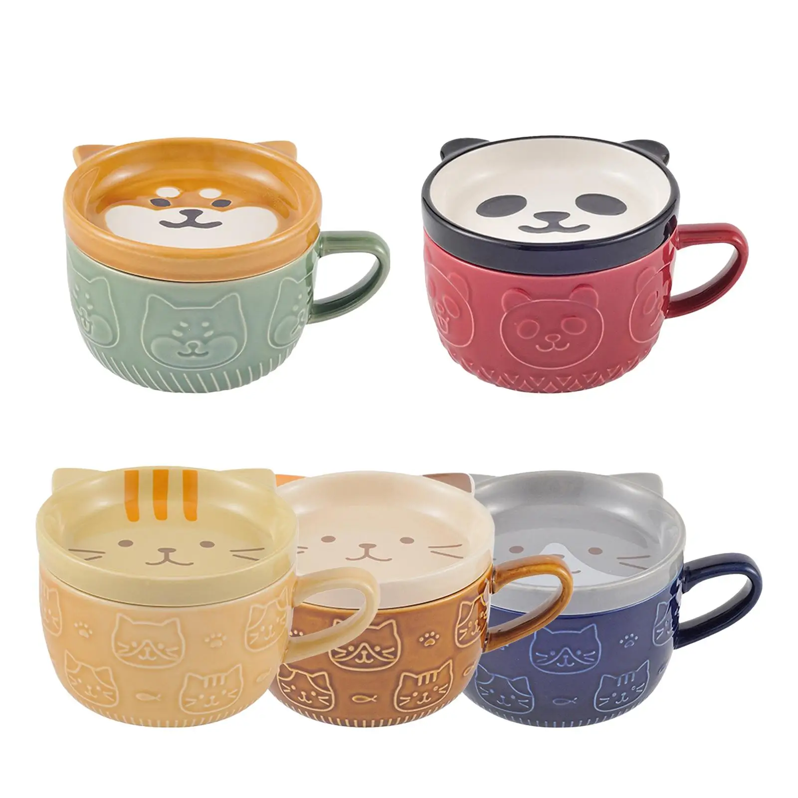Coffee-Mug-with-Handle-Morning-Cup-Cat-Mug-Drinkware-Milk-Cup-for ...