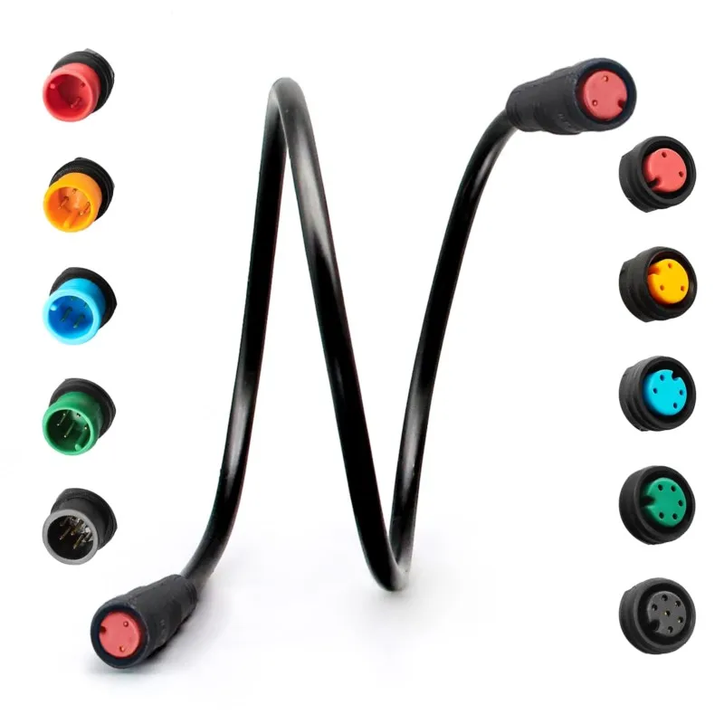1Pc M8 Cable Julet Female to Male Plug Extension 2 3 4 5 6 8 Pin ...